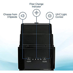 Germ Guardian True HEPA Filter Air Purifier, UV Light Sanitizer, Eliminates Germs, Air Purifier for Home AC4300BPTCA with FLT4850PT True HEPA Genuine Air Purifier Replacement Filter