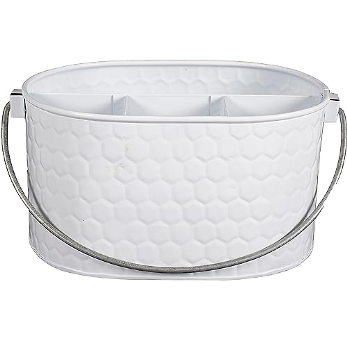 utensil caddy for parties, utensil caddy for countertop, kitchen utensil caddy, plate and utensil caddy - picnic utensil caddy, kitchen utensil caddy for countertop - 10 Inches (Snow White)