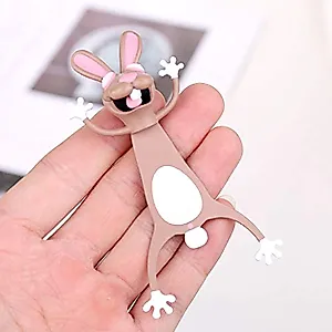 Cute Book Marks, Funny 3D Animal Bookmark Reading Gift Stationery Gift for Kids Student
