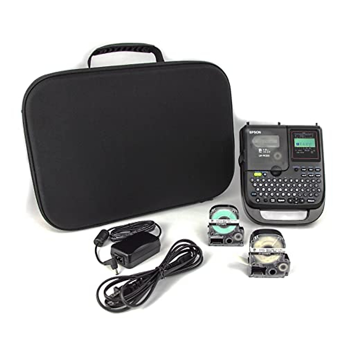 LABELWORKS Epson LW-PX350 Industrial Label Maker Kit for Home and Office - Complete Kit with Accessories - Shrink Tube, Sticker Labels, and Magnetic Tape Compatible, Portable Handheld Label Printer