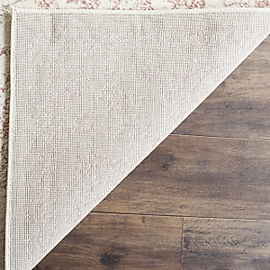 SAFAVIEH Adirondack Collection 7' Square Ivory / Rose ADR109H Oriental Distressed Non-Shedding Living Room Bedroom Dining Home Office Area Rug