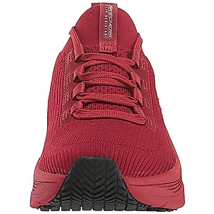 Skechers Women's D'Lux Walker SR-Ozema, Relaxed fit Athletic Styling Health Care Professional Shoe, Red, 9.5