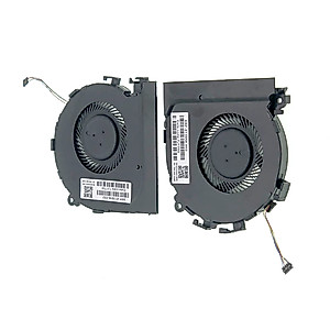 Replacement CPU + GPU Cooling Fan for HP Spectre X360 15-CH 15-CH000 15-CH011DX 15-CH075NR 15-CH008CA 15-CH010CA NS75C00-17J22 NS75C00-17J21 P/N: L17605-001 L17606-001, TPN-Q179 DC 5V 0.5A (Two Fans)