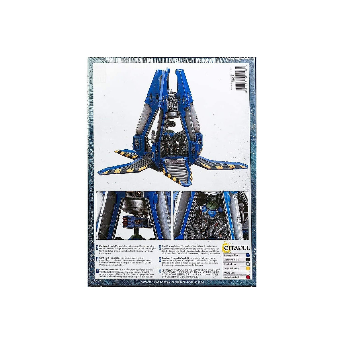 Games Workshop 99120101069" Space Marine Drop Pod Tabletop and Miniature Game, Black