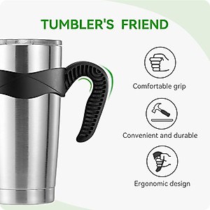 Prurex Activity Handle for 20oz Tumbler,Fits YETI Rambler,Sumwill and More 20 oz Tumbler, BPA FREE