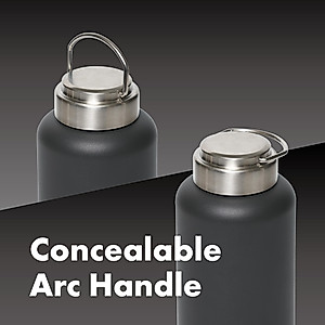 WOKY TICERA 40oz Titanium Ceramic Coated Tumbler - Stainless Steel Vacuum Insulated Water Bottle, Leak-Proof, Hook Handle Lid - Ideal for Gym, Travel, and Everyday Use (Pink)