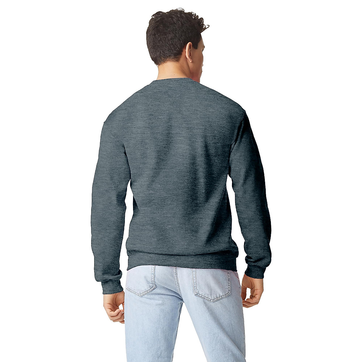 Gildan Softstyle Crewneck Sweatshirt, Style GSF000, Dark Heather