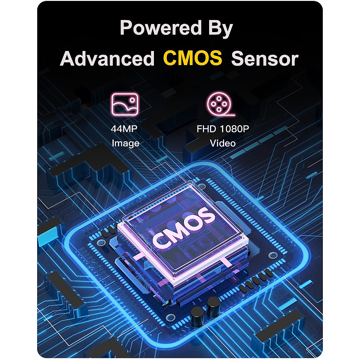 Digital Camera, FHD 1080P Kids Camera with Neck Lanyard 32GB Card Battery, Anti-Shake 16X Digital Zoom, 44MP Point Shoot Cameras, Compact Portable Small Gift Camera for Kid Teen Student Girl Boy(Pink)