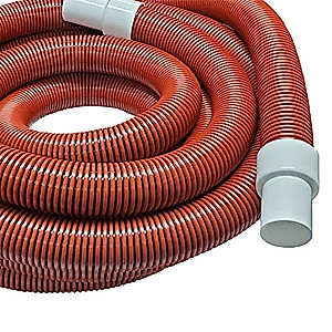 Puri Tech 1.5 Inch Diameter x 50 Feet Long Heavy Duty Commercial Grade Vacuum Hose for In-Ground Swimming Pools with UV and Chemical Protection