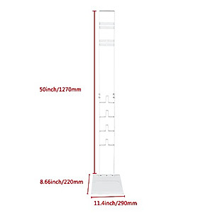 IZSOHHOME Vacuum Stand for Dyson,Handheld V15 V11 V10 V8 V7 V6 DC30 DC31 DC34 DC35 DC58 DC59 DC62 Cordless Vacuum Cleaners,Stable Metal Storage Bracket Holder(White)