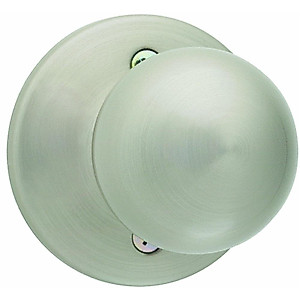 WEISER LOCK GAC101 Y15 MS 6LR1 Yukon Passage Knob, Satin Nickel
