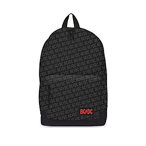 AC/DC Backpack, Black, Height 45cm, Width 30cm, Depth 15cm