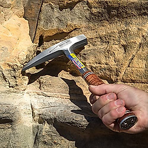 ESTWING Rock Pick - 22 oz Geology Hammer with Pointed Tip & Genuine Leather Grip - E30