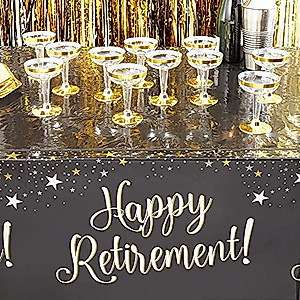 Happy Retirement Party Table Covers (54 x 108 in, 3 Pack)