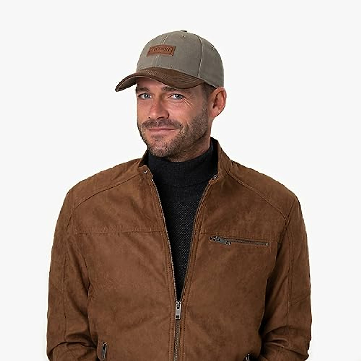 Stetson Rustic Cap with UV Protection Men Olive One Size