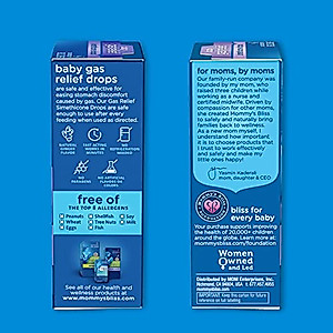 Mommy's Bliss Gas Relief Drops Bottle, Ginger extract flavor, 1 Fl Oz