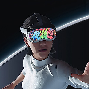 DOITOOL 1 Sheet Pico 4 Stickers Vr Glasses Skin Vr Glasses Protective Accessories Vr Glasses Decal Glasses Headphones Vr Glasses Protective Sticker Earphone 3D PVC Protection