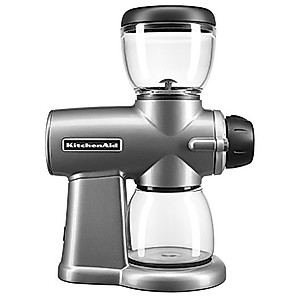 KitchenAid KCG0702CS Burr Coffee Grinder, Contour Silver