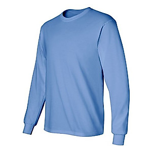 Gildan 100% Cotton Long-Sleeve T-shirt (G2400) Tee X-Large Carolina Blue