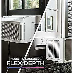 GE Profile ClearView Window Air Conditioner 8,300 BTU, WiFi Enabled, Ultra Quiet for Medium Rooms + GE Profile Air Purifier | Removes Allergens, Odors & Other Impurities Bundle