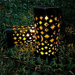 1PCS Solar Lantern Lights Star Moon Sunlight lamp Waterproof Outdoor Ramadan Hanging Lights for Home Garden Path Decoration Dropship