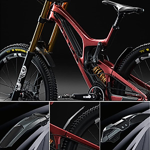 EZESO ESSENTIAL SKINCARE Mountain Bike Fender, MTB Mudguard, Front and Rear Bicycle Mudguard, Mud Guard Fits 20" 26" 27.5" 29" Universal Bike(2PCS)