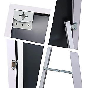 Amazon Brand – Pinzon Full Length Mirror 65"x24", Large Floor Mirror with Frame for Wall Hanging and Standing, White