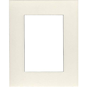 Pack of (2) 20x24 Acid Free White Core Picture Mats Cut for 16x20 Pictures in Cream