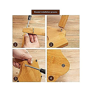 TAIHE Coffee Mug Holder, Coffee Mug Rack with Saucer Basket Storage, 6 Hooks can Hanging Your Love Mug & Cup & Tea Cup, Countertop Cup Hold 8x6 x9 (Natural Bamboo)