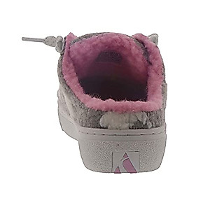 Skechers Kids Girls Street Goldie-Generation Cozy Sneaker, Grey/Pink, 2 Little Kid