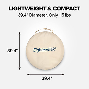 EighteenTek Pod All Weather Sports Tent with Sealed Floor Instant Tent Shelter Outdoor Bubble Rain Tent Camping Sun Shelter Pop Up Clear, Patent Pending for Sports Events Camping Fishing Cheering