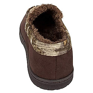 Realtree Men's Memory Foam Camo Moccasin House Slipper Indoor/Outdoor, Camo, Large
