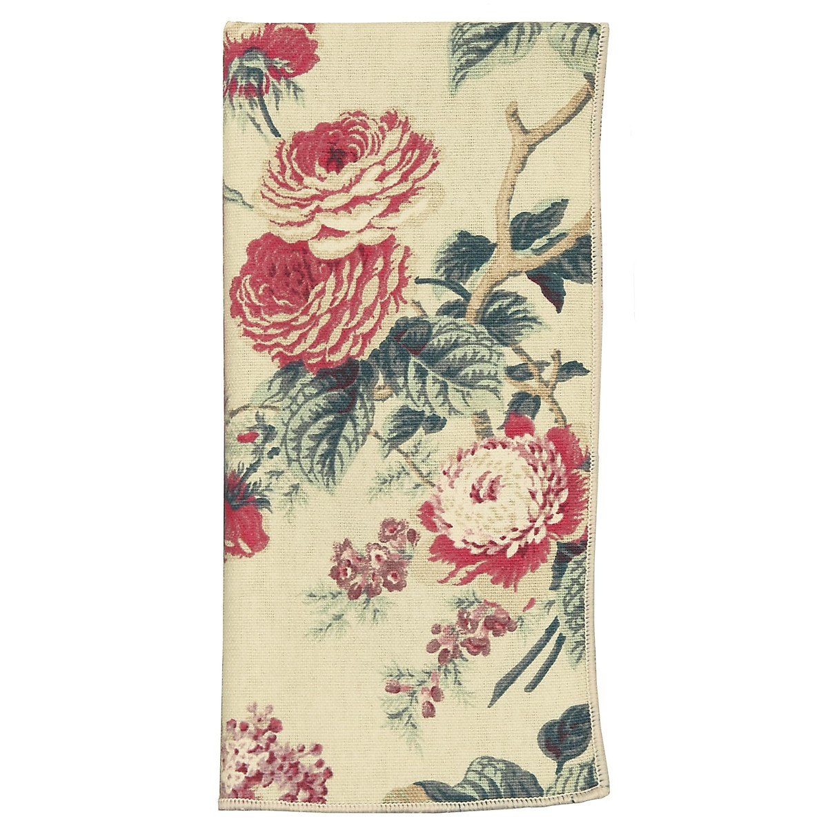 Decorative Things Cloth Napkins Set 4 Cotton Table Linen Napkins Wedding Table Décor Garden Party Rose Floral Bridal Shower 18"x18" Dinner Made in USA