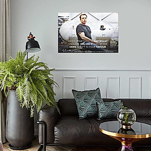 Elon Musk Motivational Poster Signed Entrepreneurs Quote Canvas Posters Prints UnFrame 18x12inch(45x30cm)
