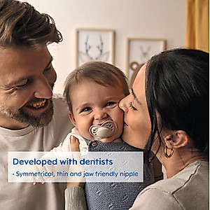 MAM Original Day & Night Baby Pacifier, Nipple Shape Helps Promote Healthy Oral Development, Glows in The Dark, 3 Pack, 6-16 Months, Boy,3 Count (Pack of 1)