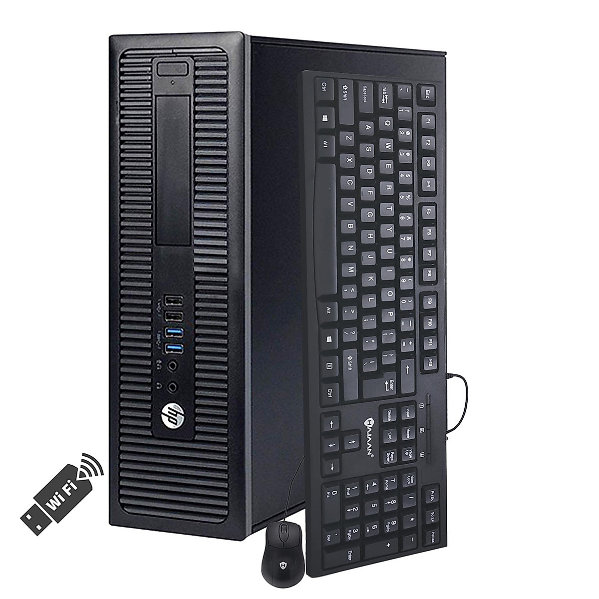 HP ProDesk 600 G1 SFF Computer High Performance Desktop PC with GeForce GT 1030 (Intel i5 4th Gen Processor 3.20 GHz, 8GB RAM, 512GB SSD, WiFi, Windows 10 Pro(64-bit), Keyboard & Mouse)(Renewed)
