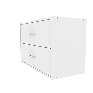 ClosetMaid 1566 Stackable 2-Drawer Horizontal Organizer, White