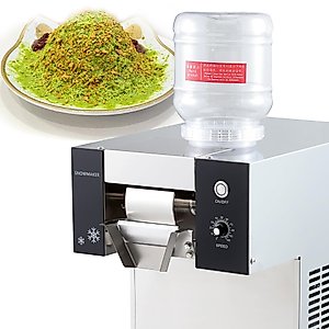 Mvckyi Snowflake Shaved Ice Machine, 176lbs/day Korean Ice Shaver Machine, Commercial Snowflake Ice Maker Machine, Snow Cone Machine, Easy Operation, Air Cooling, for Bar