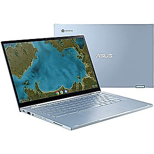 ASUS 14" FHD (1920 x 1080) LED-Backlit Touchscreen 2-in-1 Chromebook, Intel Core M3-8100Y, 4GB Memory, 64GB eMMC, Webcam, Bluetooth, Wireless-AC, Backlit Keyboard, Chrome OS, 64GB ABYS Micro SD Card