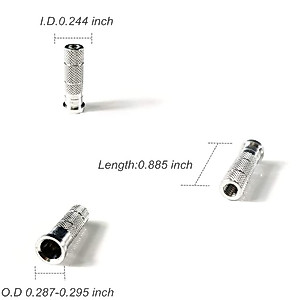 N/Brand EBOCACB 24 pcs Archery Base Aluminum Inserts for Carbon Arrows 6.2mm Arrow Insert Base Arrow Shaft Hunting Archery Carbon Fiber Arrow Arrowhead Insert (24 pcs)