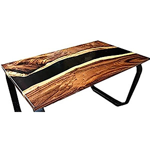Epoxy Table Live Edge Wooden Table Epoxy Resin River Table Natural Wood Dining Table Natural Epoxy Table Resin Table