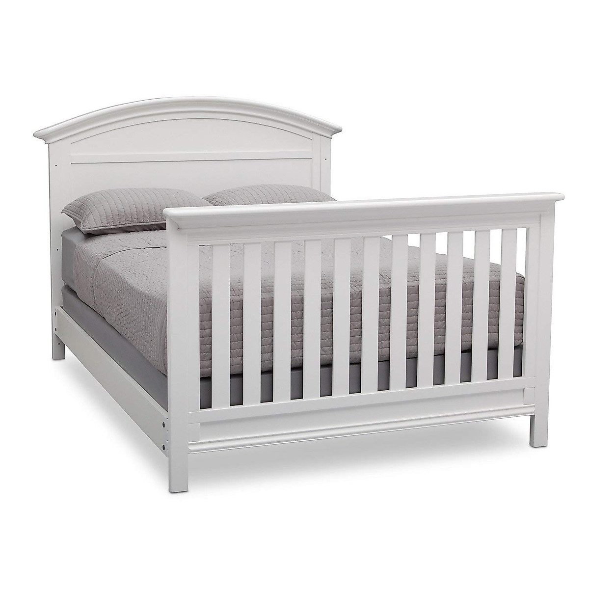 CC KITS Full-Size Conversion Kit Bed Rails for Serta Aberdeen, Adelaide, Ashland, Banbury, Barrett, Bethpage, Fairmont, Fall River, Fernwood & Mid-Century Modern Lifestyle 4-in-1 Cribs (Bianca White)