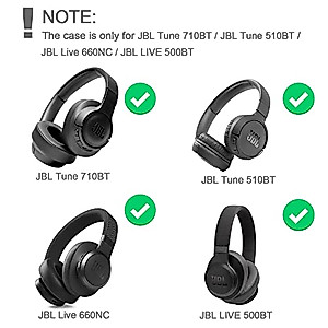 RAIACE Hard Storage Case Compatible with JBL Tune 710BT/ JBL Live 650BTNC Bluetooth Headphone. (Case Only)-Gray(Gray Lining)