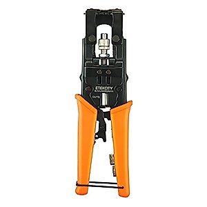 Etekcity Coax Cable Crimper, Multifunctional Compression Connector Adjustable Deluxe Tool for F BNC RCA, RG58 RG59 RG6, Universal Wire Cutters -25706348096