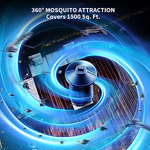 Minimoon Bug Zapper Outdoor 4000V Electric Mosquito Zapper Plug-in Fly Zapper with 18w Replaceable Bulb,5.9 FT Power Cord, Fly Traps Outdoor for Backyard Patio Balcony Garage