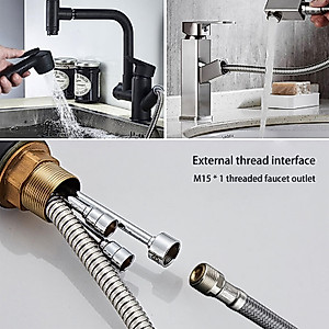 Spray Hose for Kitchen Faucets, Pull Down Replacement, Kitchen Sink Faucet Pull-Out Spray Replacement Hose， 59-inch Chrome Finish