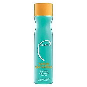 Malibu C Hydrate Color Depositing Shampoo - Sulfate Free Hair Color Dye and Protectant - Color Safe Moisturizing Vitamin Complex - Hydrating Shampoo for Color Treated Hair - Vegan Hair Care (9 oz)