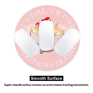 Audimi Cute Mouse Pad Mouse Mat Anti-Slip Base for PC Office Working Gaming, Red Dumpster 8.7x8.7 Inch (22X22X0.3Cm)