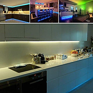 KPUPE RGB Cuttable LED Strip Lights, USB Powered, SMD 5050 Flexible LED Lights for TV Backlight, Decoration(1m/3.28ft)