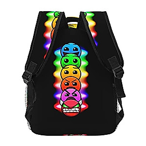 Geo-Metry Da-Sh Pom-Pom-Lam Backpacks Satchel Casual Lightweight Daypack Laptop Backpack School Book Bag
